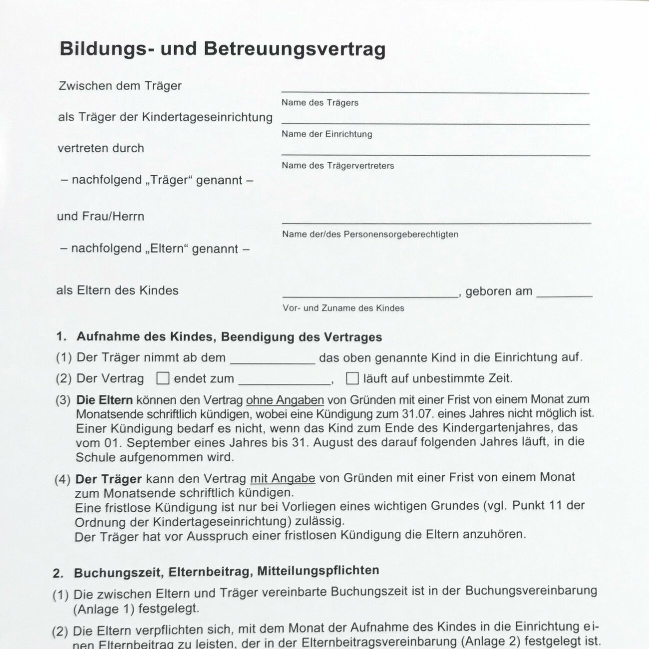 Betreuungsvertrag-Kita-Ordnung+Anlagen | Verband katholischer ...